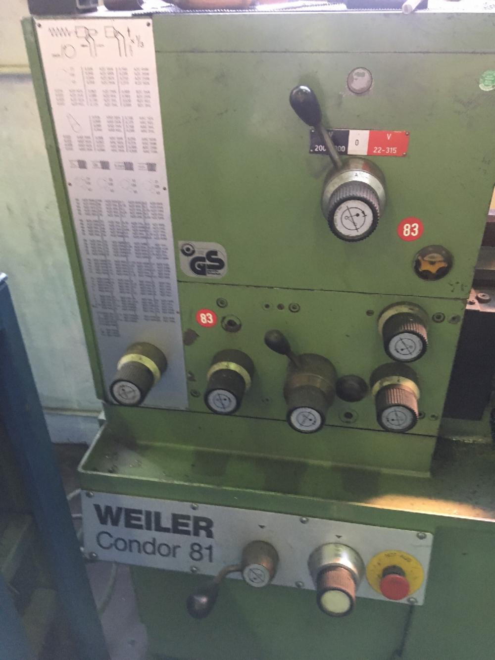 Artikel: Weiler Condor 81 B Werkzeugmacherdrehmaschine - MHS Maschinenhandel Schleswig-Holstein GmbH