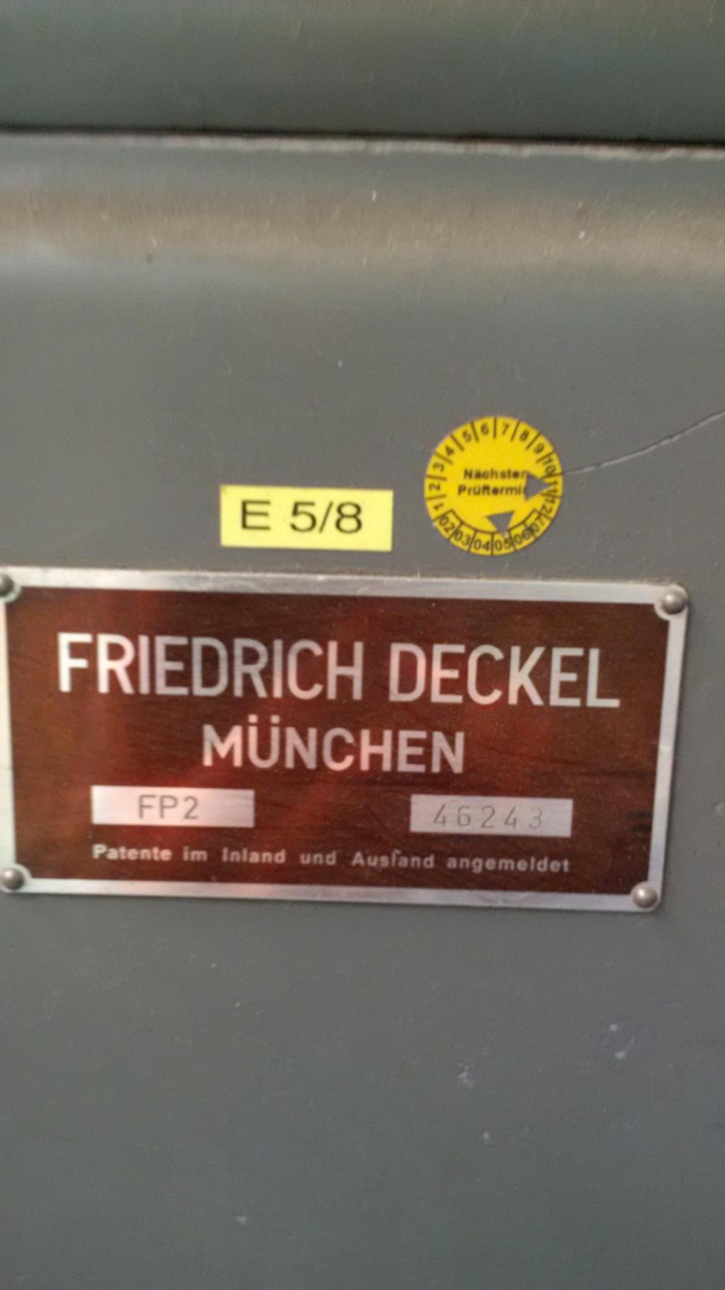 Artikel: Deckel FP 2 Werkzeugfräsmaschine - MHS Maschinenhandel ...