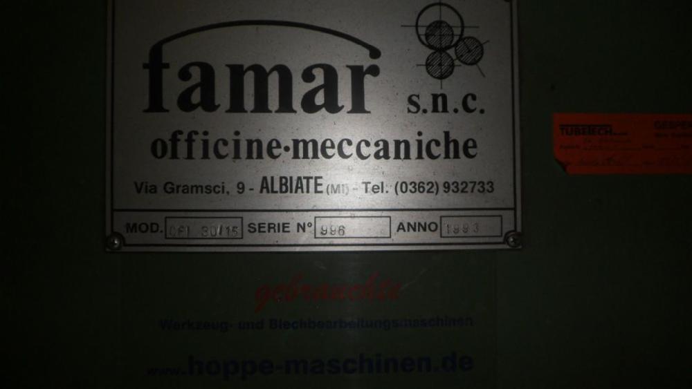 Artikel: FAMAR CFI 30 / 15 Dreiwalzenbiegemaschine - MHS ...