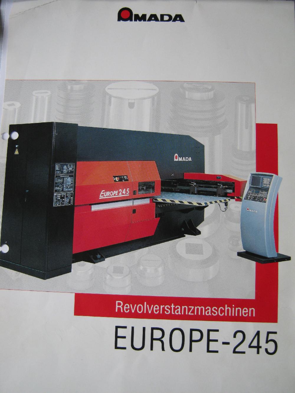 Artikel: AMADA Amada EUROPE 245 Neuwertige CNC Revolverstanze - MHS ...