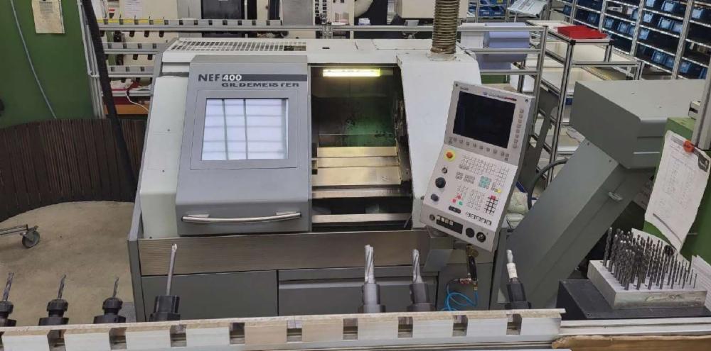 Artikel: Gildemeister NEF 400 CNC Drehmaschine - MHS Maschinenhandel ...