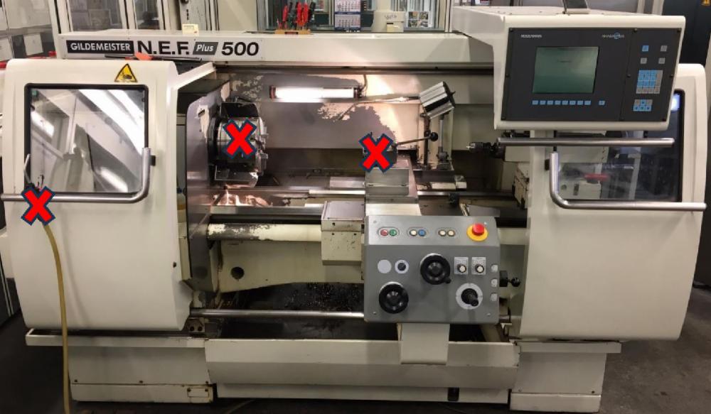 Artikel: Gildemeister NEF Plus 500 CNC Zyklen Drehmaschine - MHS ...